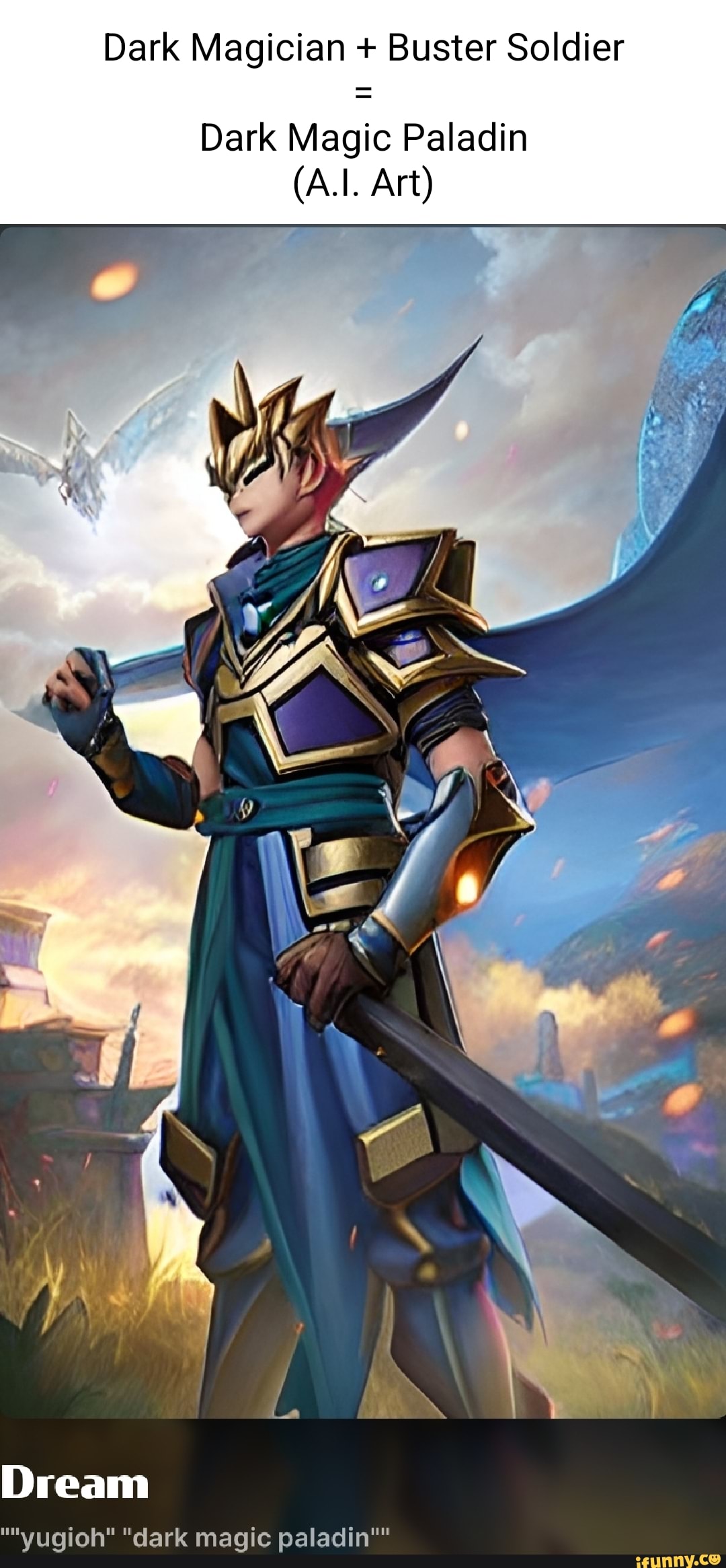 Dark Magician + Buster Soldier Dark Magic Paladin Art) Dream "dark ...