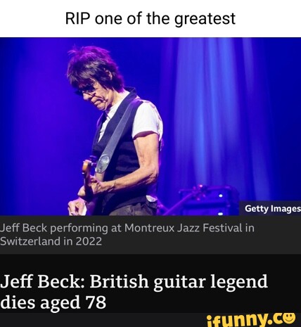 RIP one of the greatest Getty Images at Jeff Beck performing at ...