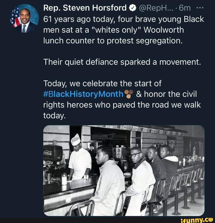 Rep. Steven Horsford @ @RepH...-6m 61 years ago today, four brave young ...