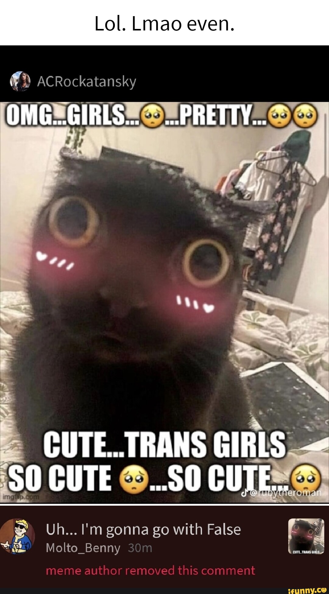 ACRockatansky OMG..GIRLS.. ..PRETTY..~ I I CUTE..TRANS GIRLS SO CUTE ...