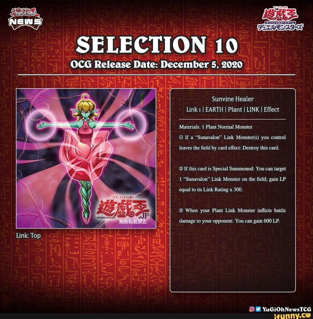SELECTION 10 OCG Release Date: December 5, 2020 Link: Top Sunvine ...