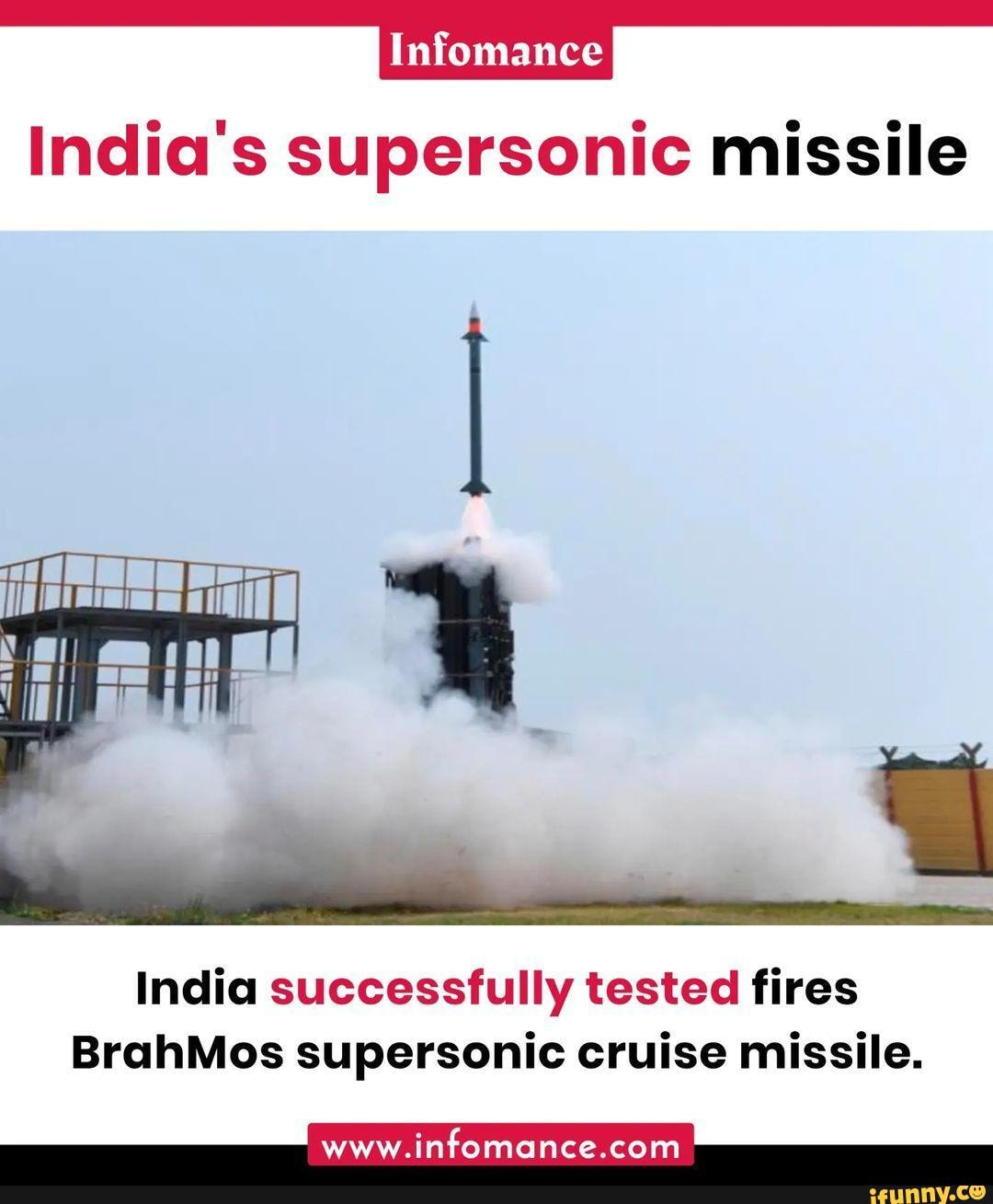 Infomance India's supersonic missile India successfully tested fires ...