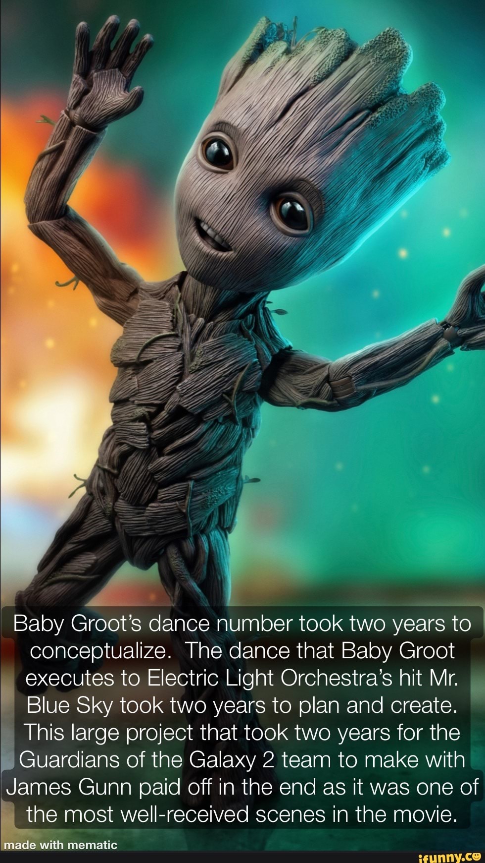 Baby Groot's dance number took two years to conceptualize. The dance ...