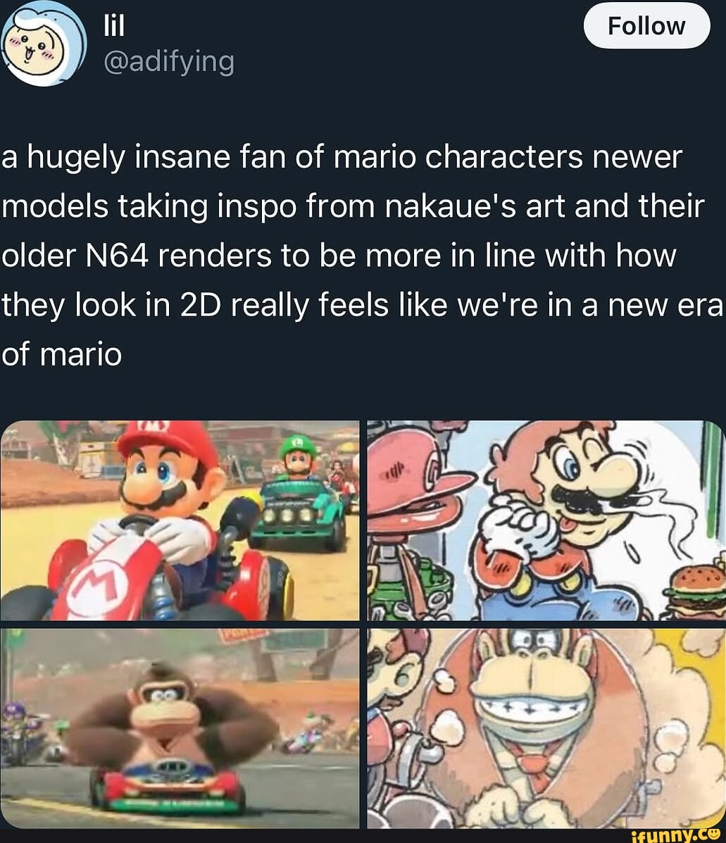 @adifying a hugely insane fan of mario characters newer models taking ...
