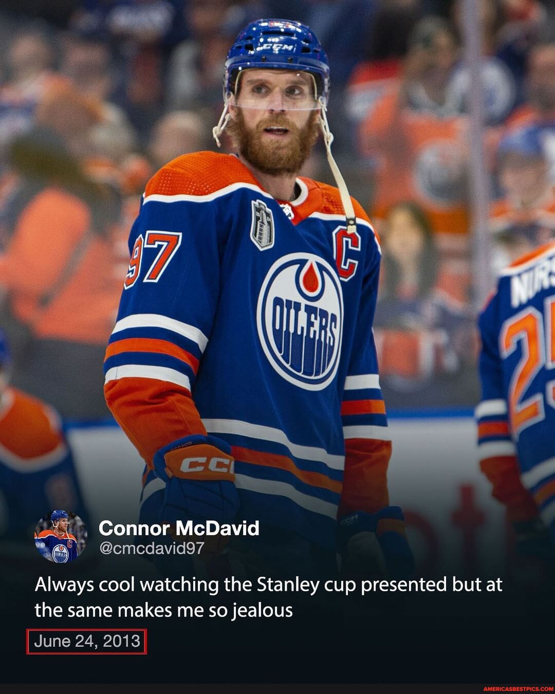 11 years ago today, Connor McDavid was jealous watching another team ...