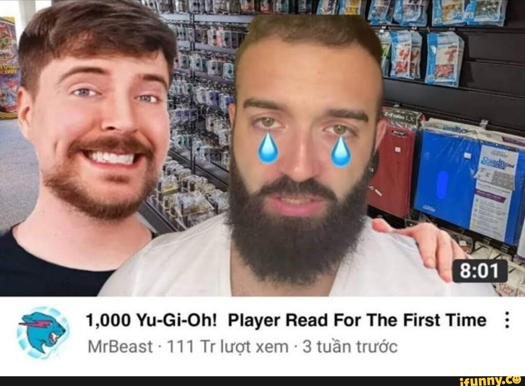 LE 7 / S 1,000 Yu-Gi-Oh! Player Read For The First Time MrBeast 111 Tr ...