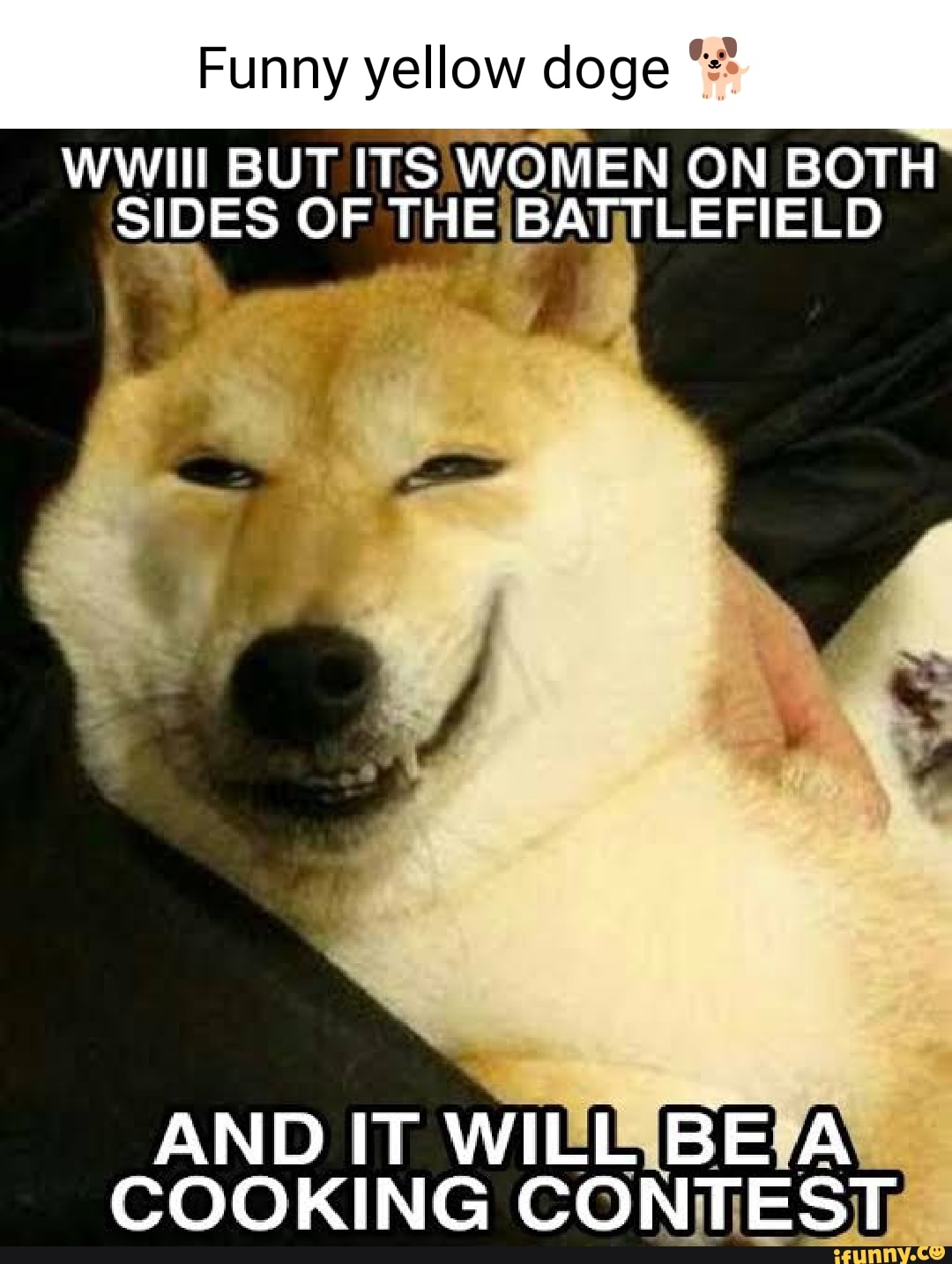 Funny yellow doge WWII BUT ITS WOMEN ON BOTH SIDES OF THE BATTLEFIELD ...