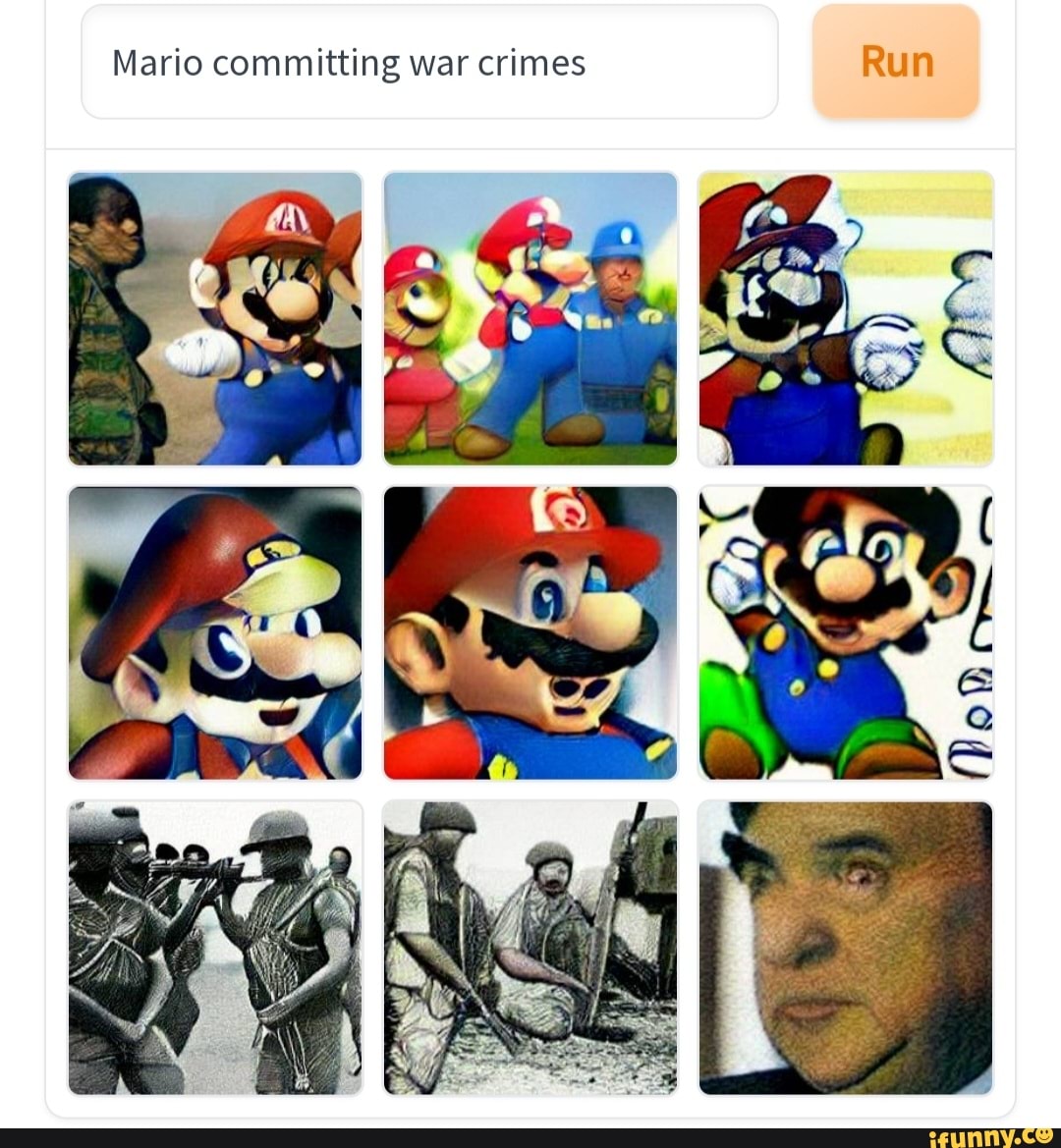 Mario committing war crimes Run - iFunny