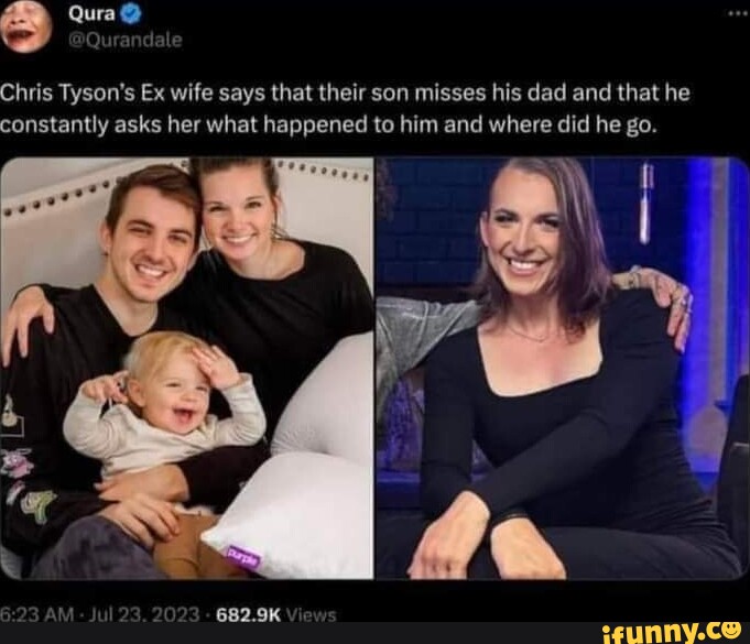 Chris Tyson's Ex wife says that their son misses his dad and that he ...