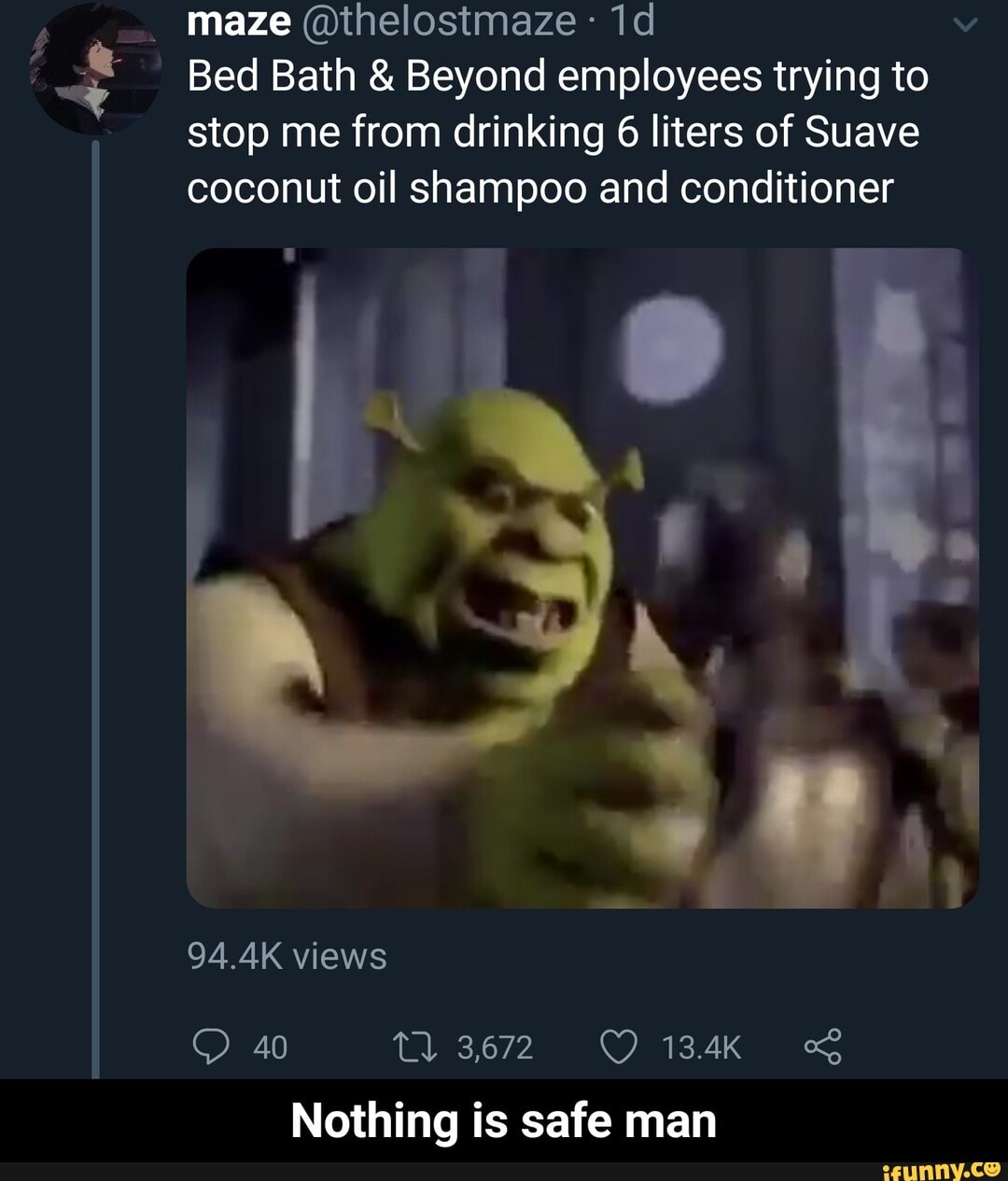 Nothing is safe man - iFunny