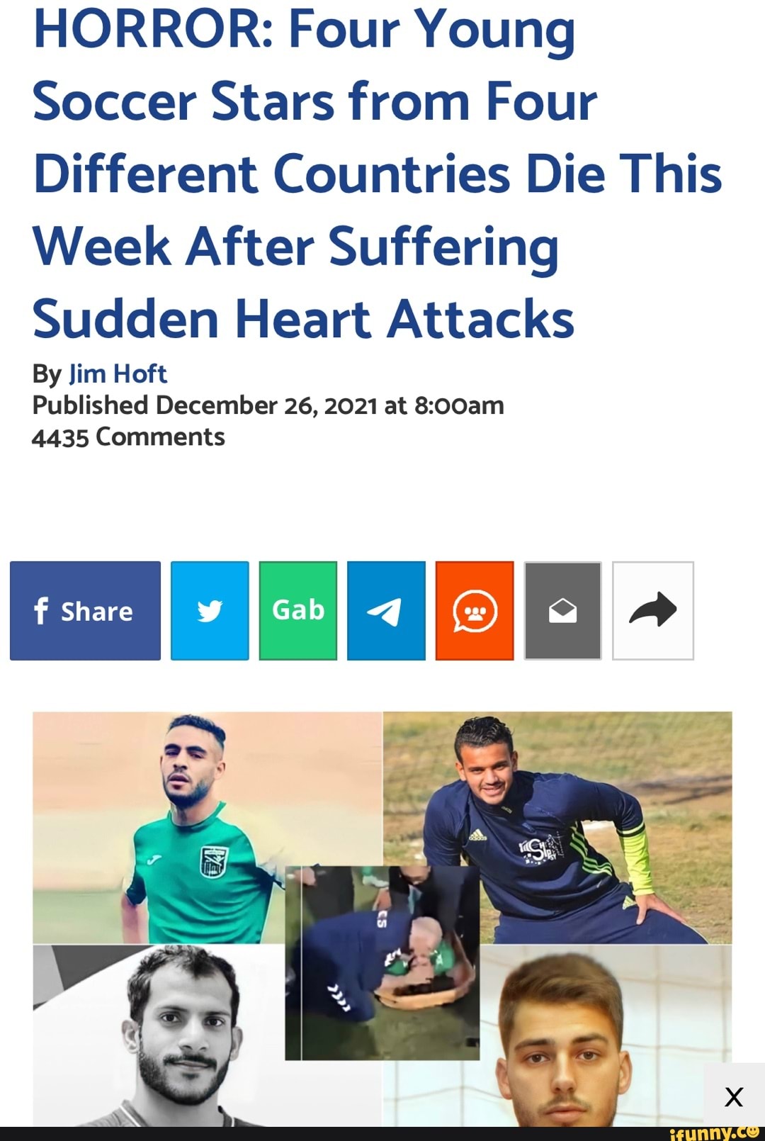 HORROR: Four Young Soccer Stars from Four Different Countries Die This ...