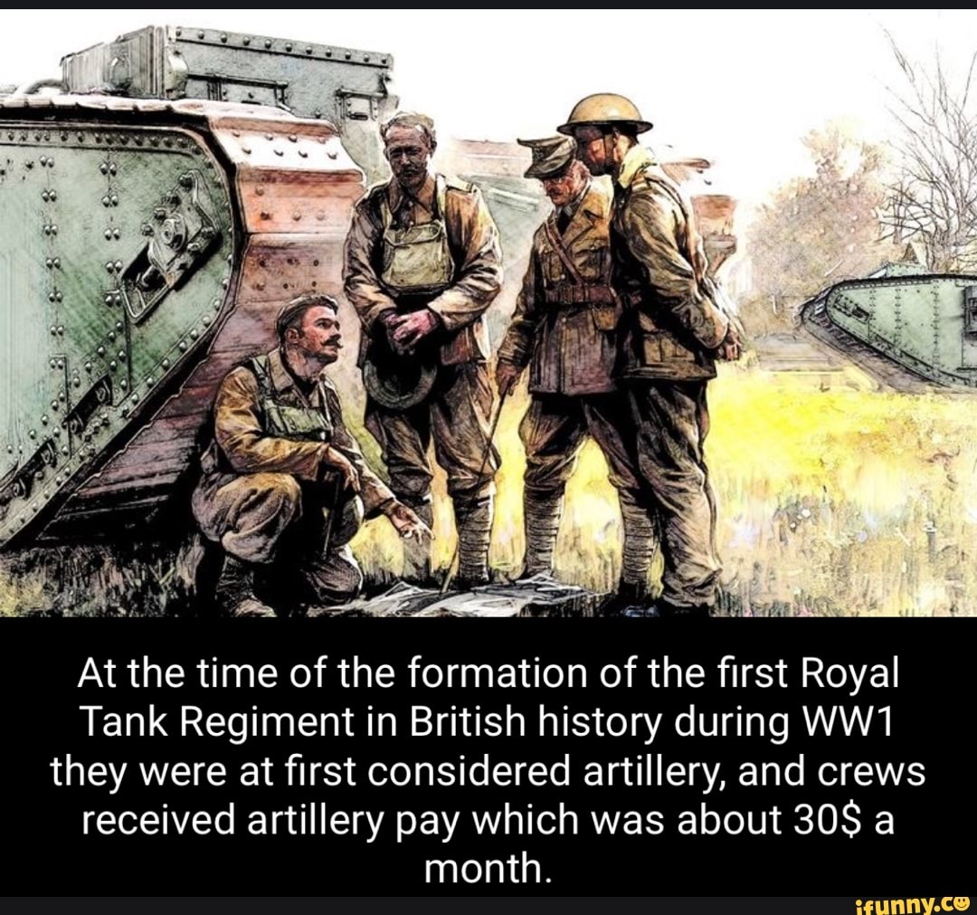 At the time of the formation of the first Royal Tank Regiment in ...