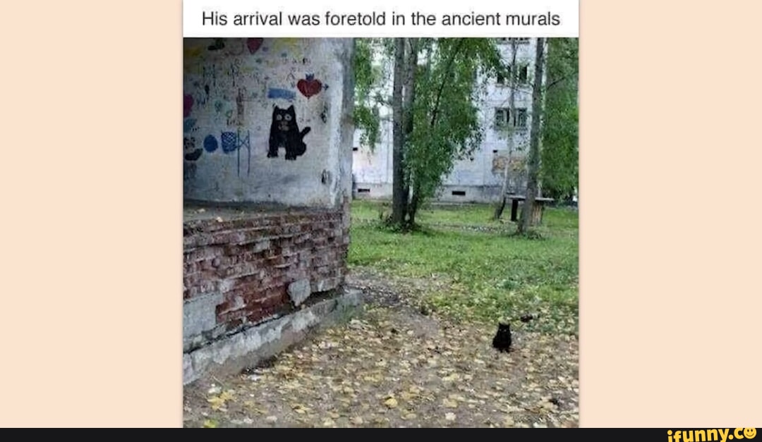 His arrival was foretold in the ancient murals of - iFunny