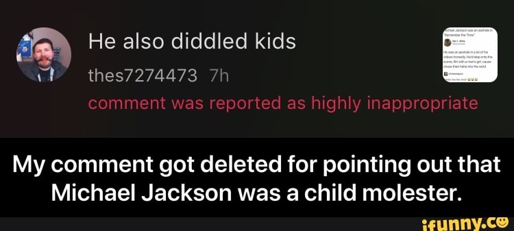 Michael Jackson Comments Meme