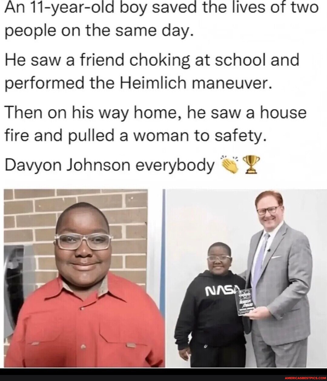 An 11-year-old boy saved the lives of two people on the same day. He ...