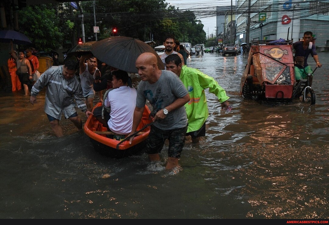 Relentless rain drenched the northern Philippines triggering flooding ...