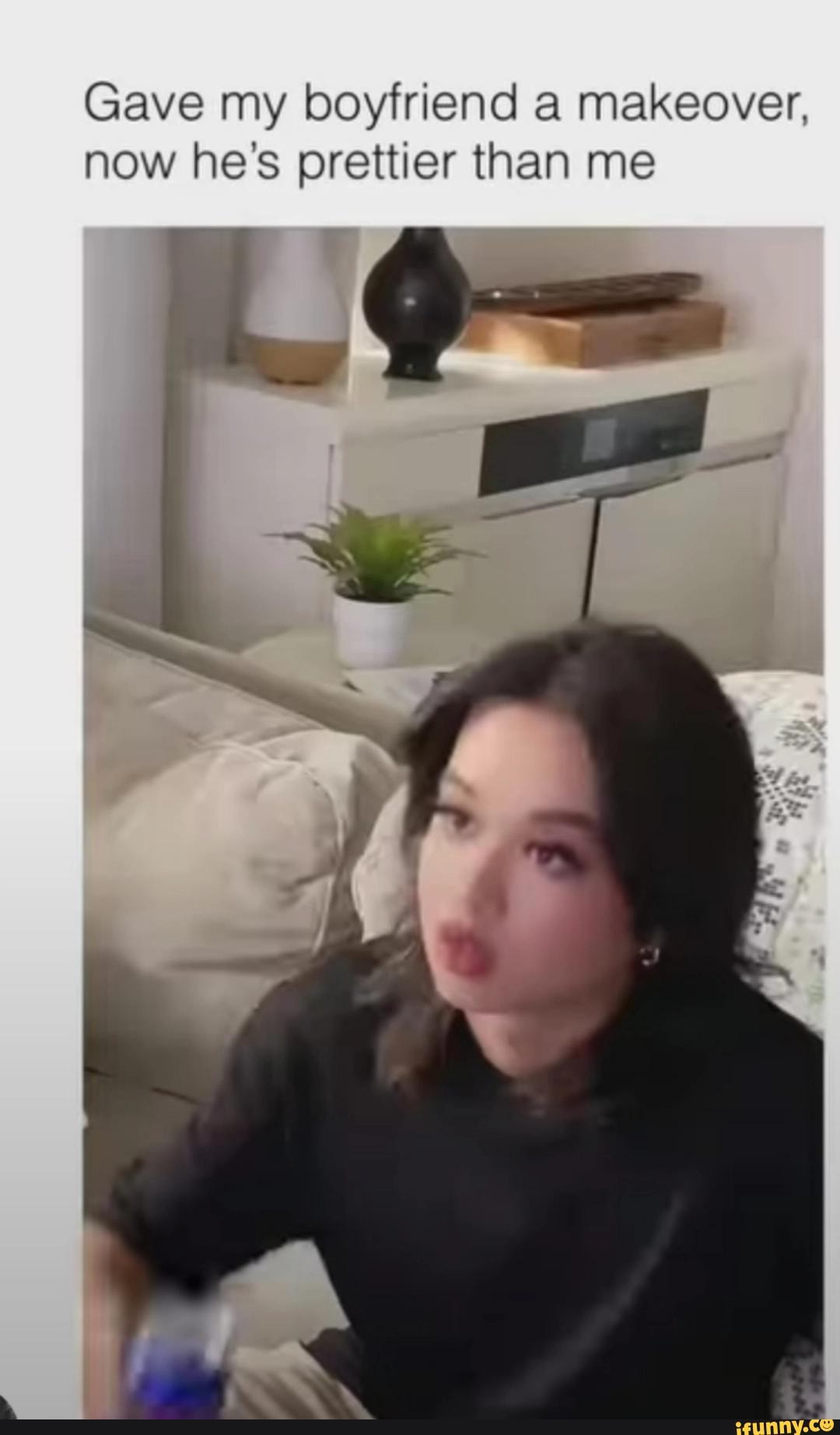 Gave my boyfriend a makeover. now hes prettier than me - iFunny