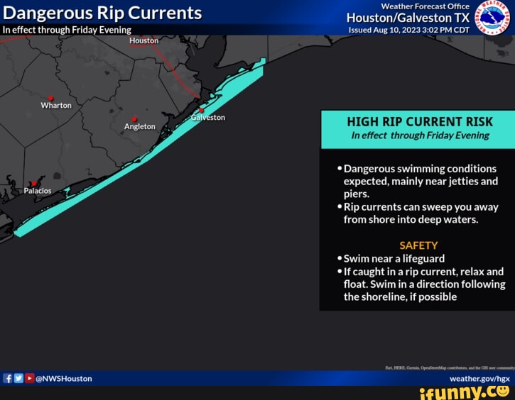 'Weather Forecast Office Dangerous Rip Currents TX In effect through ...