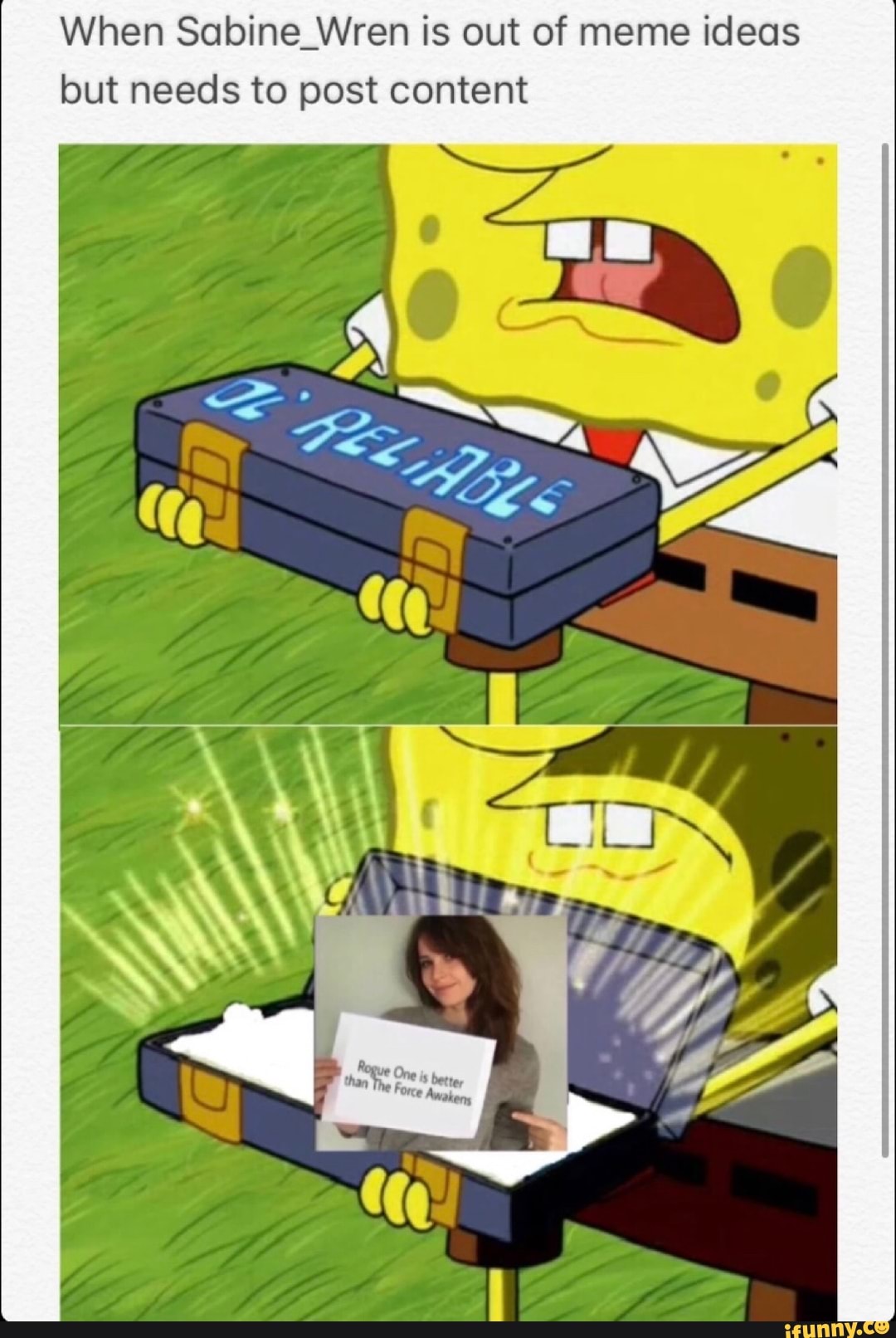 When Sabine_Wren is out of meme ideas but needs to post content - iFunny
