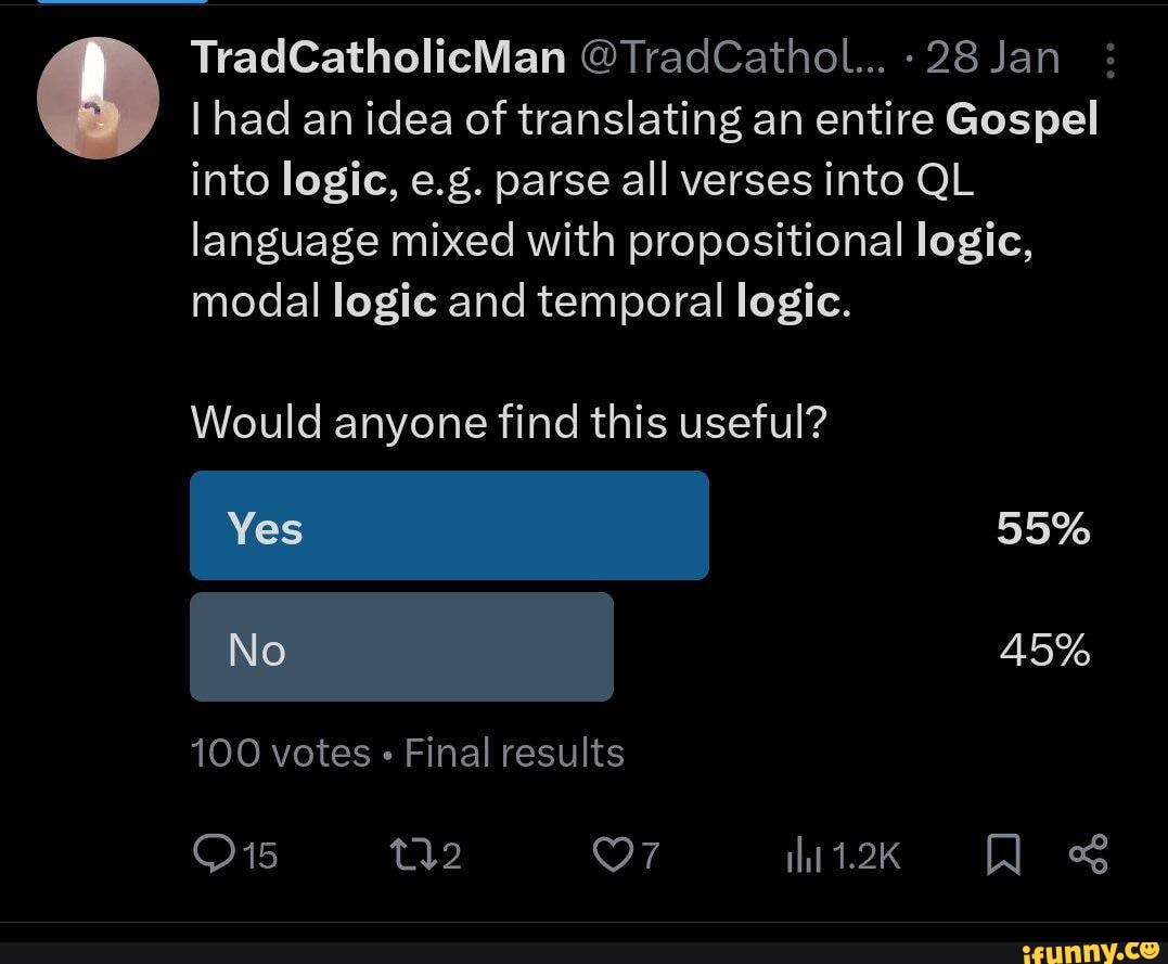 Trad cath rule (they are silly) - TradCatholicMan @TradCathol... -28 ...