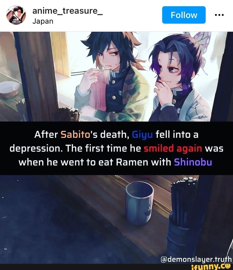Japan anime _Lreasure_, Follow After Sabito's death, Giyu tellintoa ...