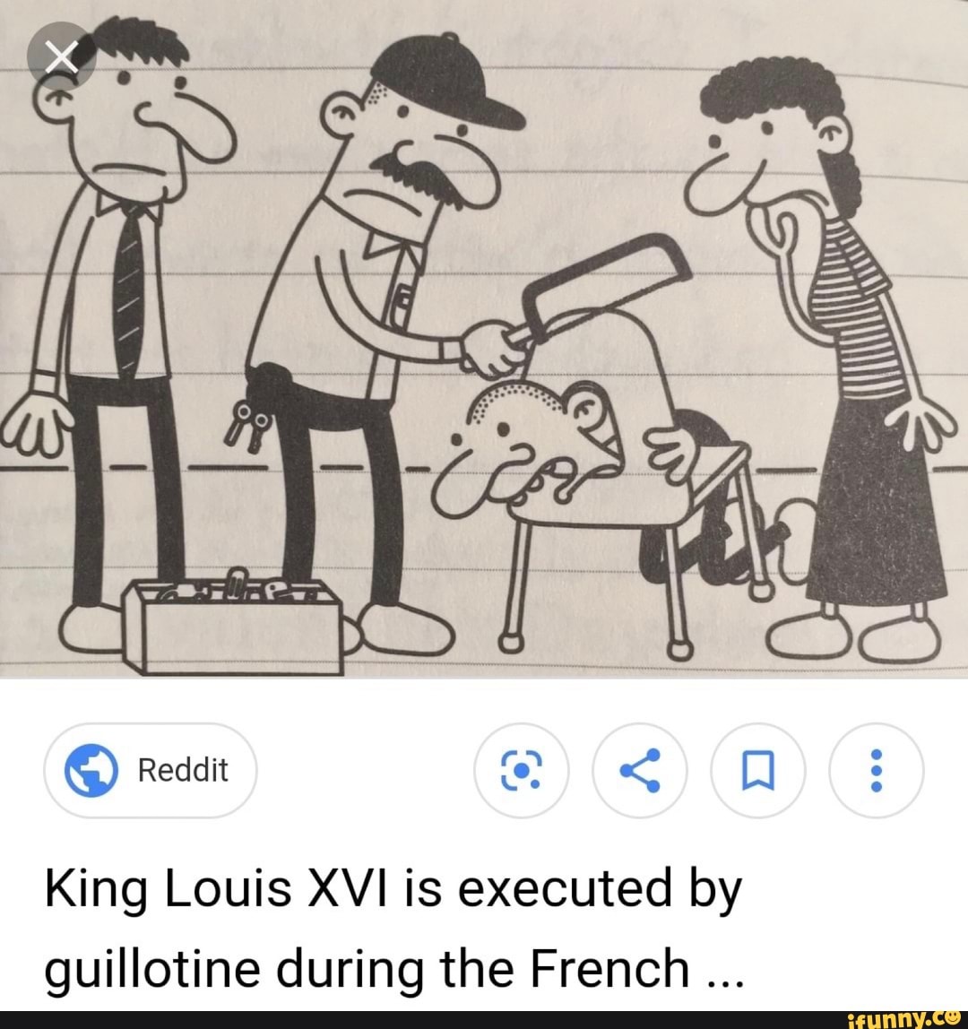 King Louis XVI is executed by guillotine during the French - iFunny