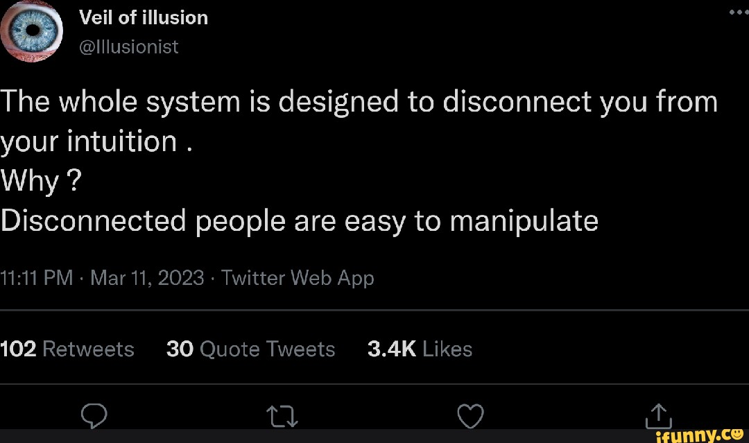 Veil of illusion @lllusionist The whole system is designed to ...