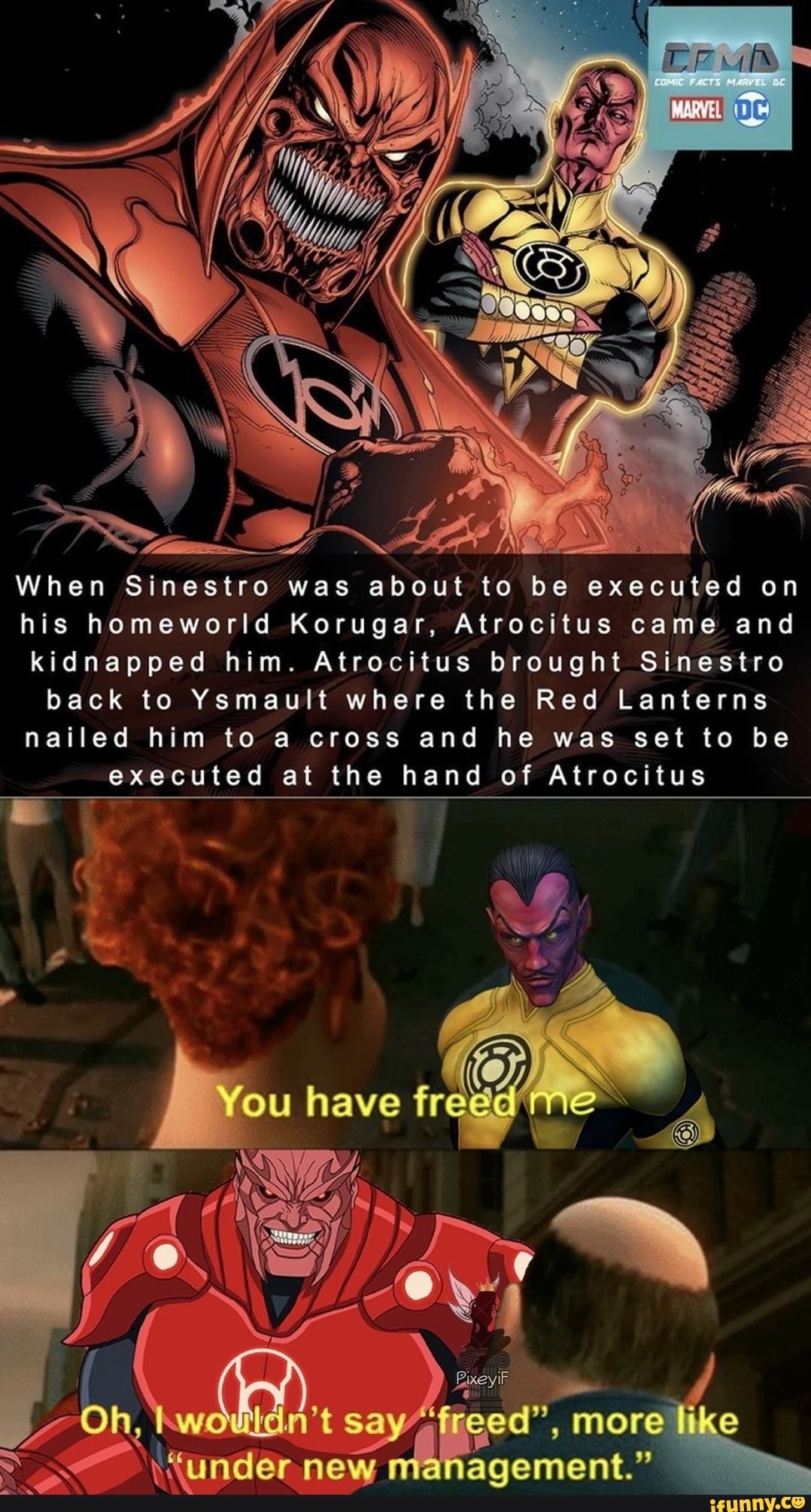 When Sinestro was about to be executed on his homeworld Korugar ...