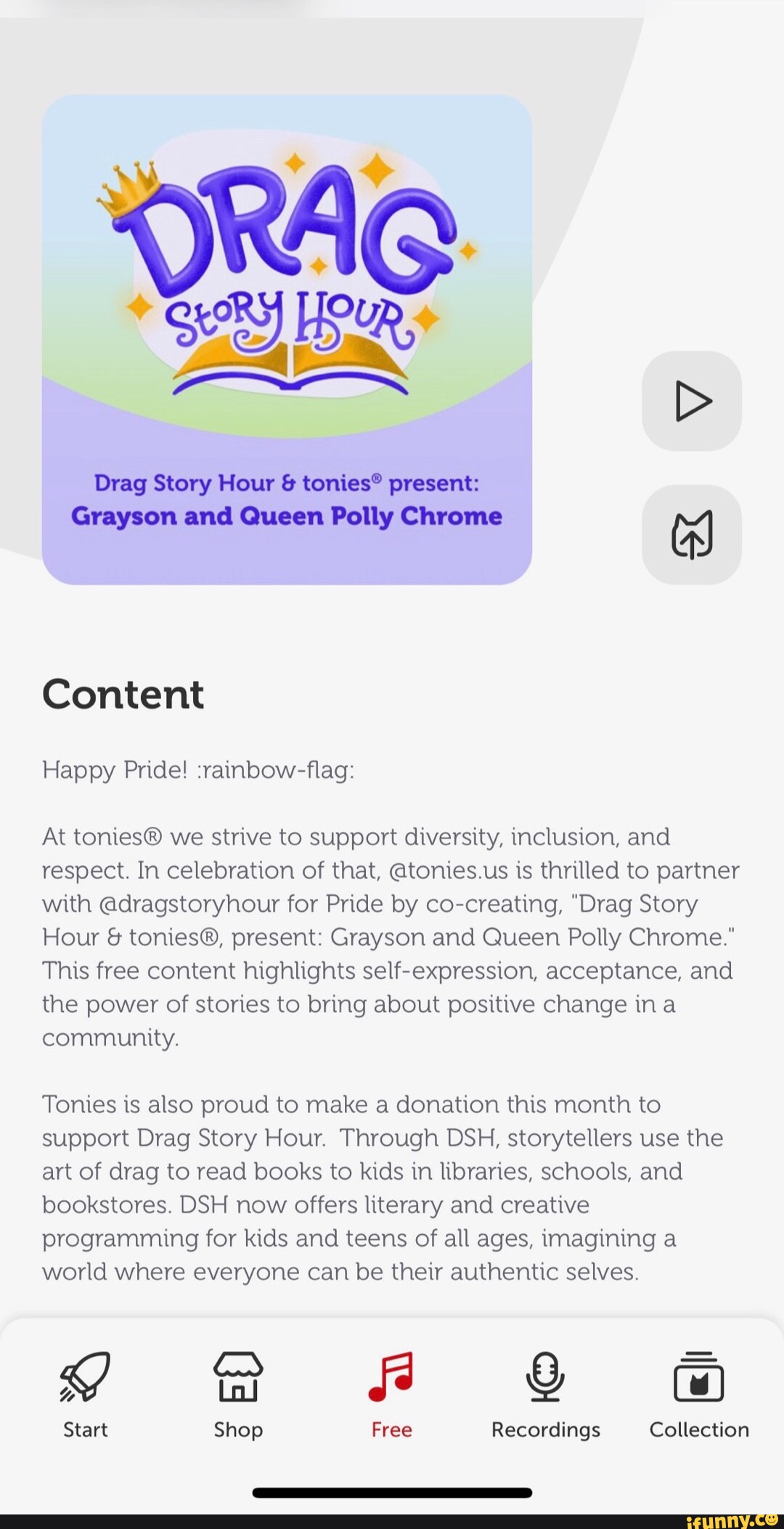 Drag Story Hour & present: Grayson and Queen Polly Chrome Content Happy ...