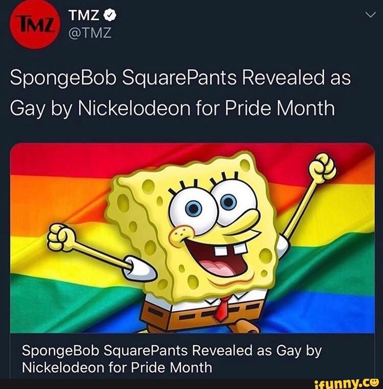 Gay by Nickelodeon for Pride Month SpongeBob SquarePants Revealed as ...