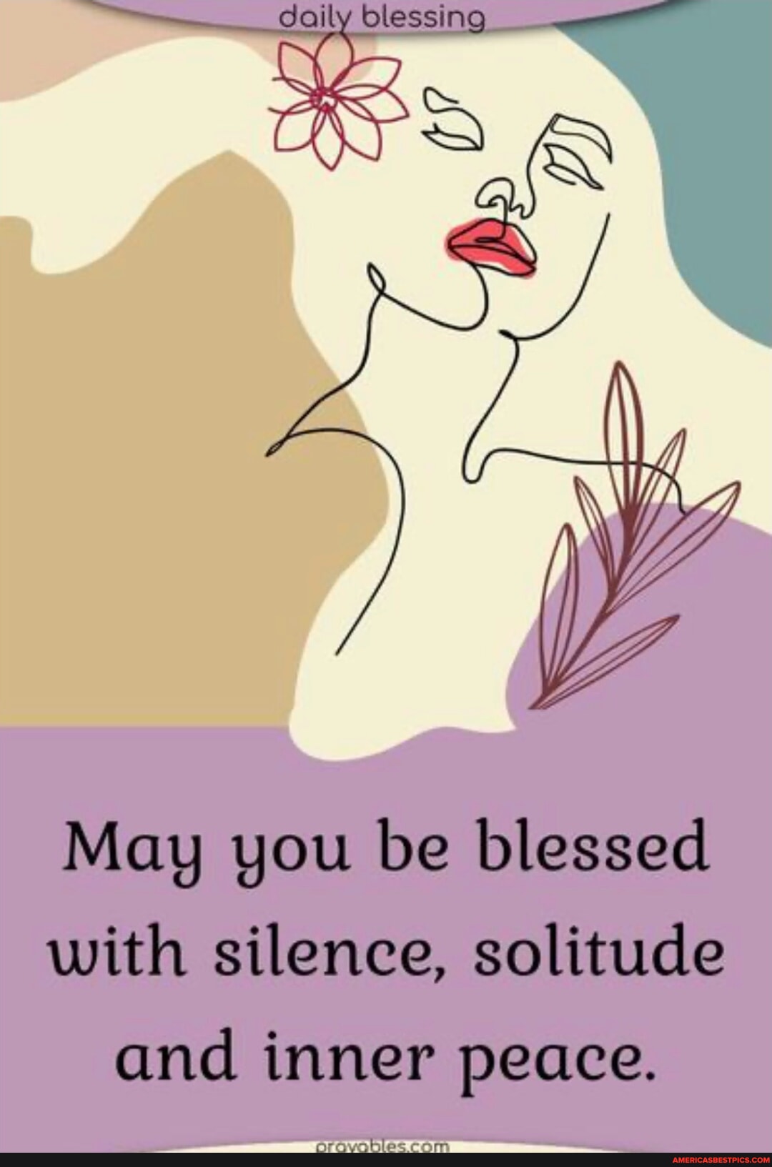 Olessing May you be blessed with silence, solitude and inmer peace. SS ...