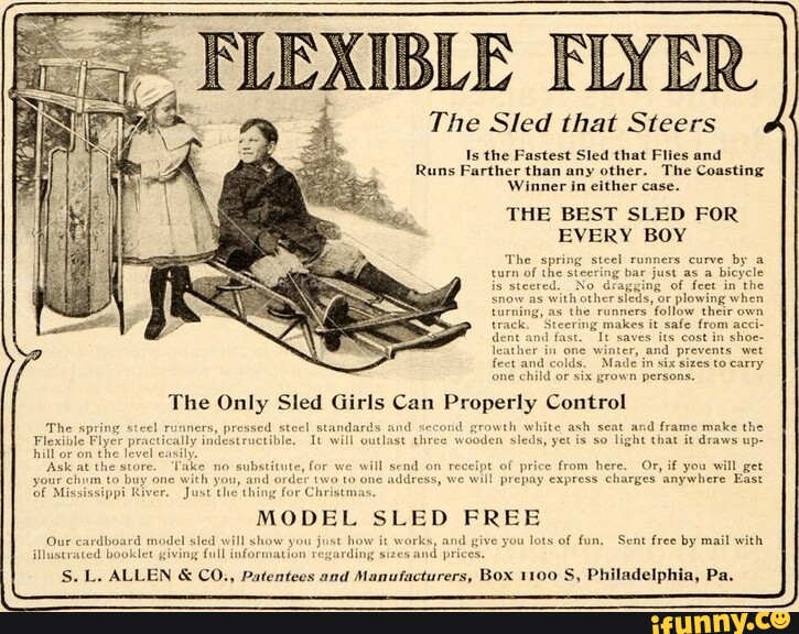 FLYER I The Sled that Steers Is the Fastest Sled that Flies and Runs ...