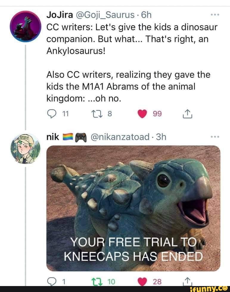 Lean Meme Beef - 2 - JoJira @Goji_Saurus CC writers: Let's give the ...