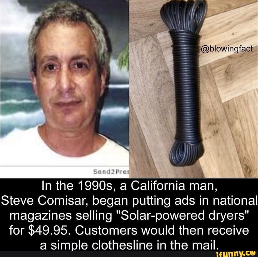 In the 1990s, a California man, Steve Comisar, began putting ads in ...