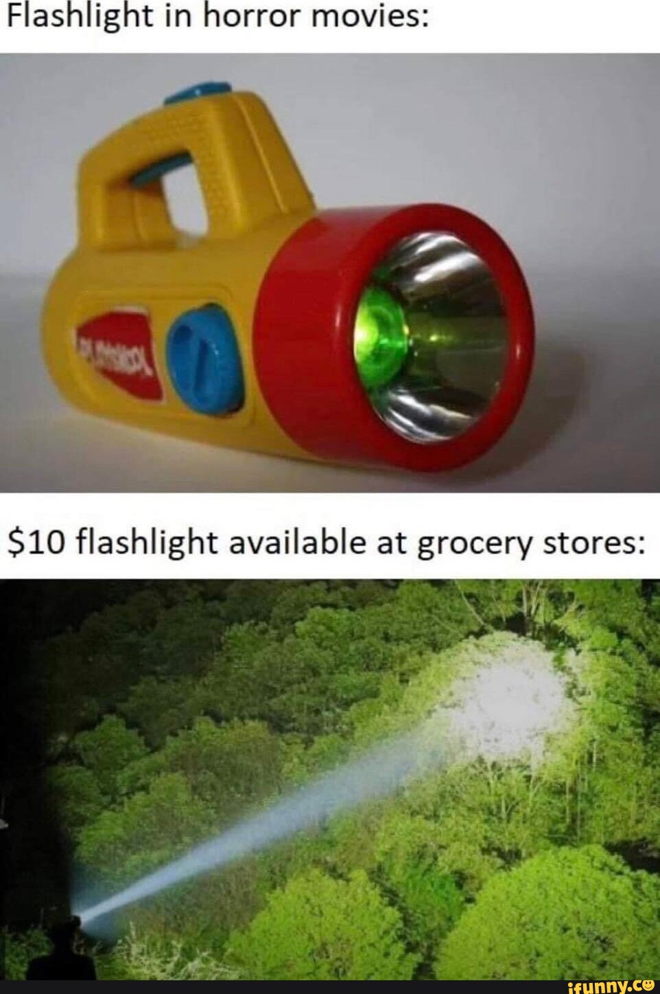 Flashlight in horror movies: $10 flashlight available at grocery stores ...