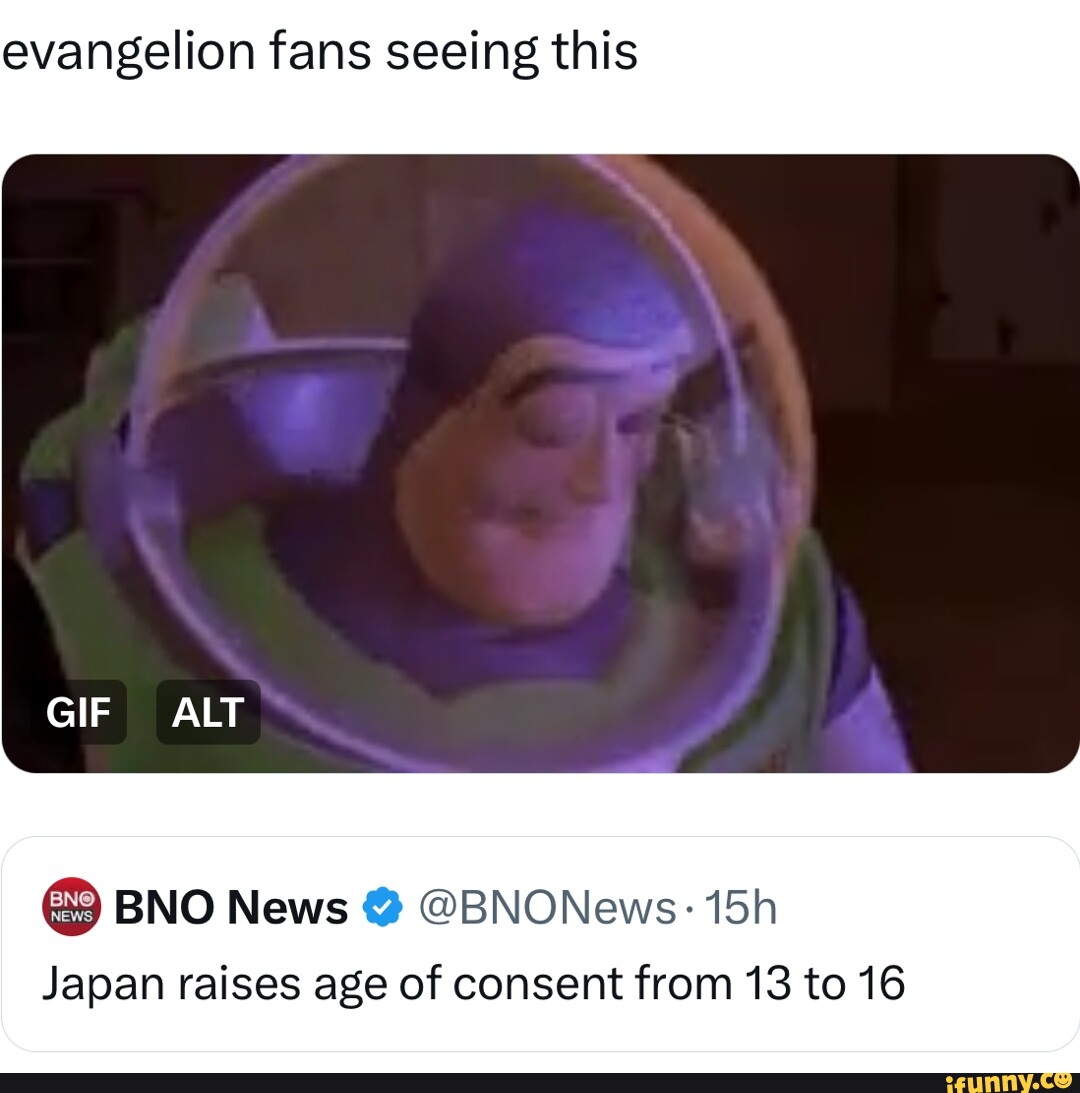Evangelion fans seeing this GIF ALT BNO News @BNONews: Japan raises age ...