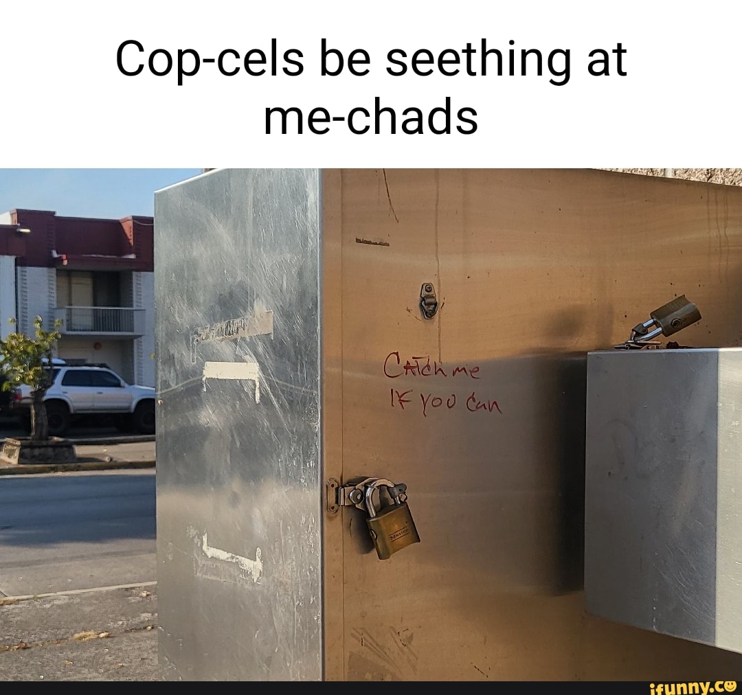 Cop-cels be seething at me-chads - iFunny