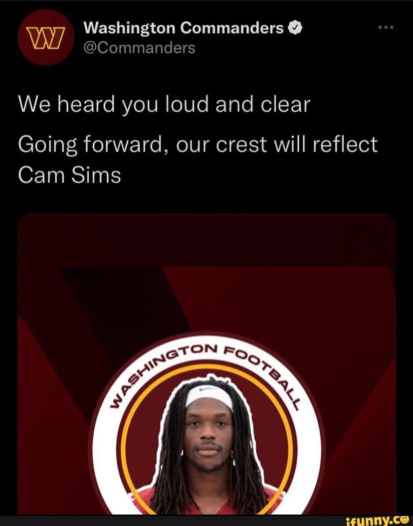Washington Commanders @Commanders We heard you loud and clear Going ...