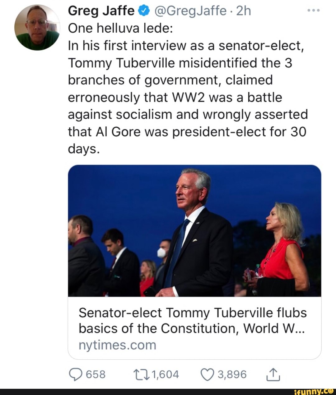 Greg Jaffe @ @GregJaffe - One helluva lede: In his first interview as a ...