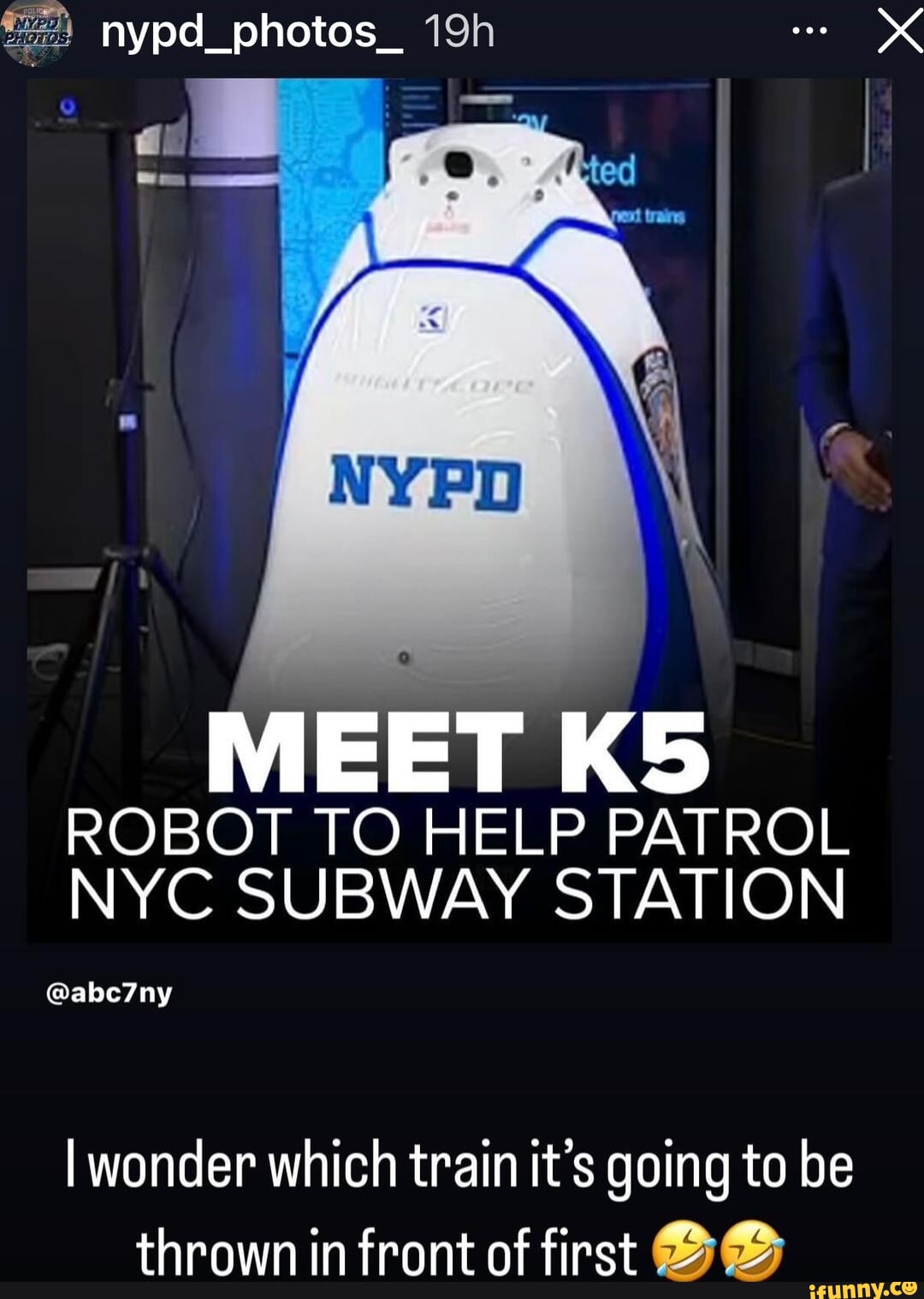Nypd_photos_ MEET ROBOT TO HELP PATROL NYC SUBWAY STATION @abc7ny I ...