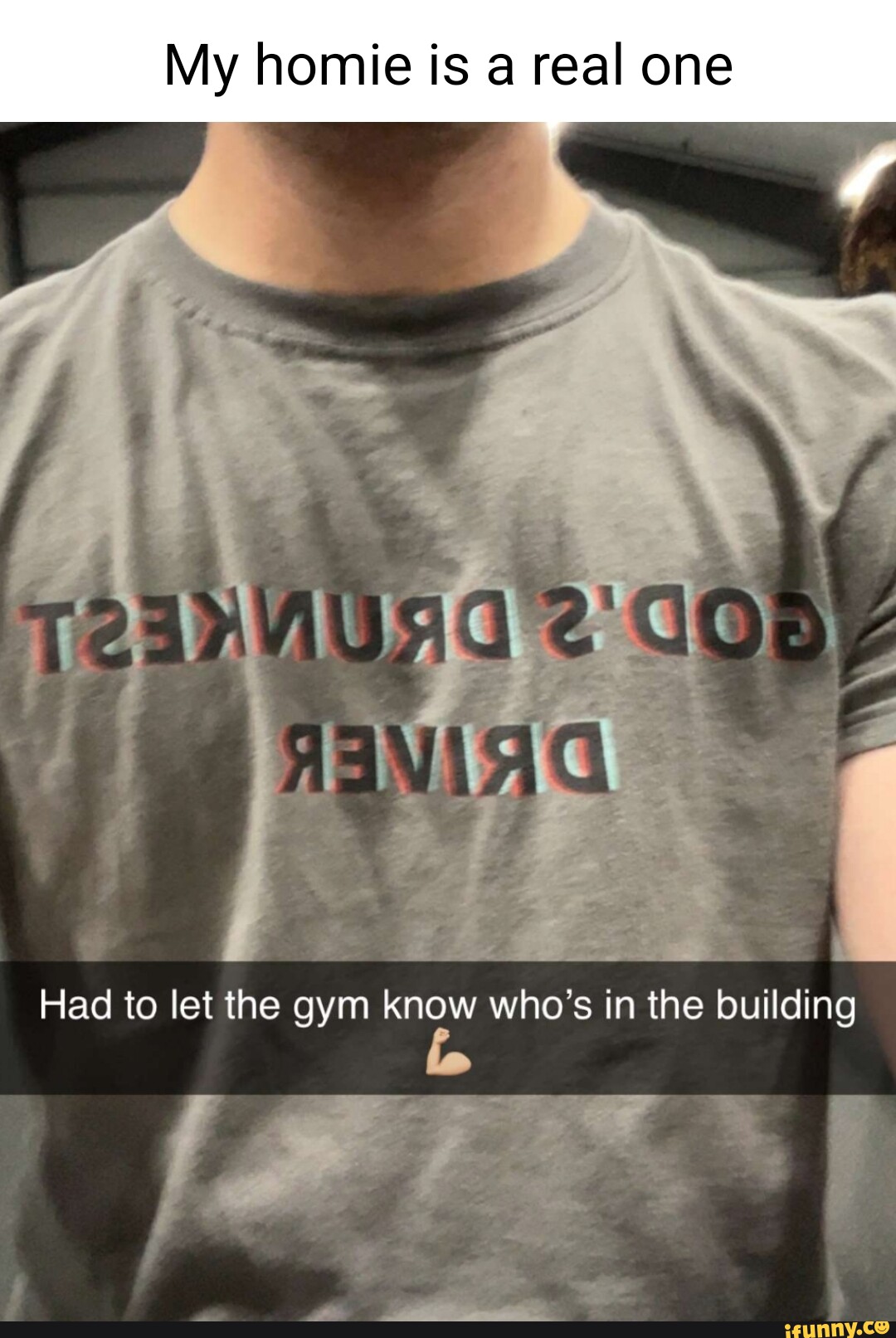 My homie is a real one Had to let the gym know who's in the building ...