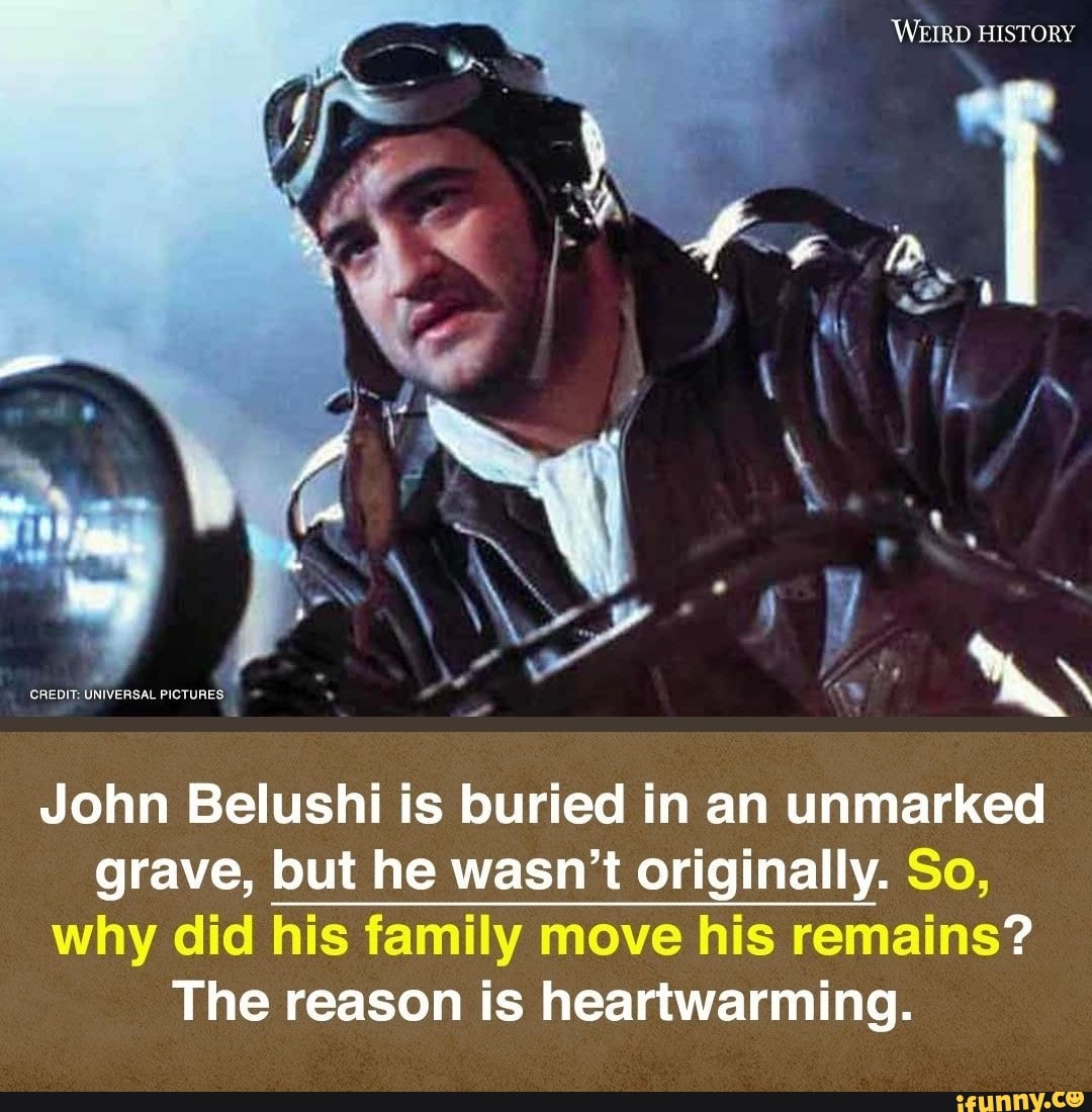 WEIRD HISTORY John Belushi is buried in an unmarked grave, but he wasn ...