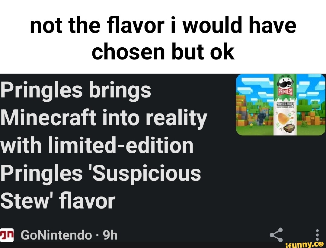 Pringles brings Minecraft into reality with limited-edition Pringles ...