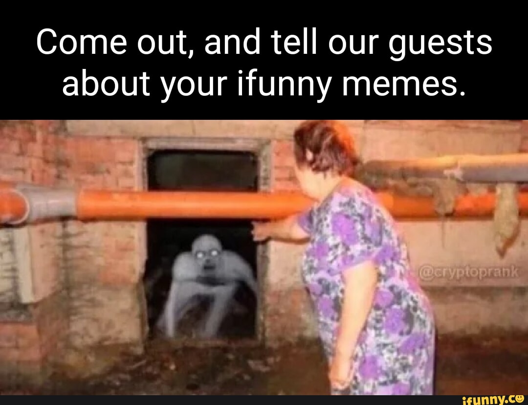 Come out, and tell our guests about your ifunny memes. - iFunny