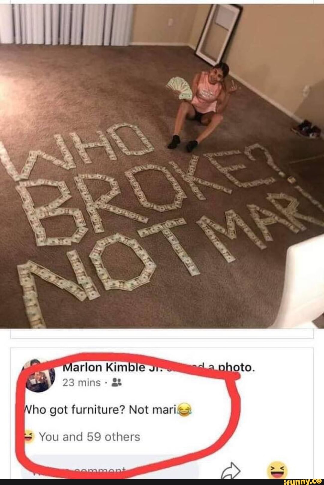 Ho got furniture? Not maria ' You and 59 others - iFunny