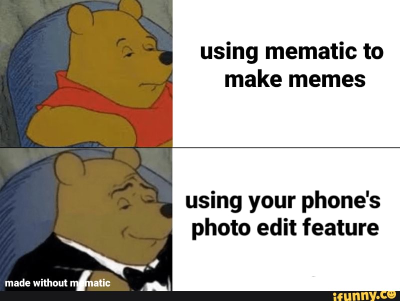 SS using mematic to make memes using your phone's photo edit feature ...
