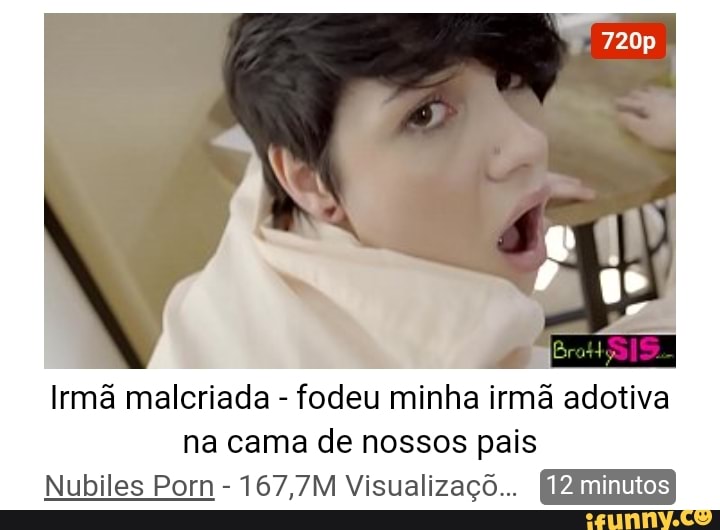 Irmã Malcriada Fodeu Minha Irmã Adotiva Na Cama De Nossos Pais Este