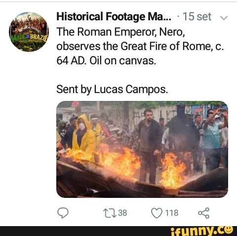 A Historical Footage Ma... 15 set ey The Roman Emperor, Nero, observes ...