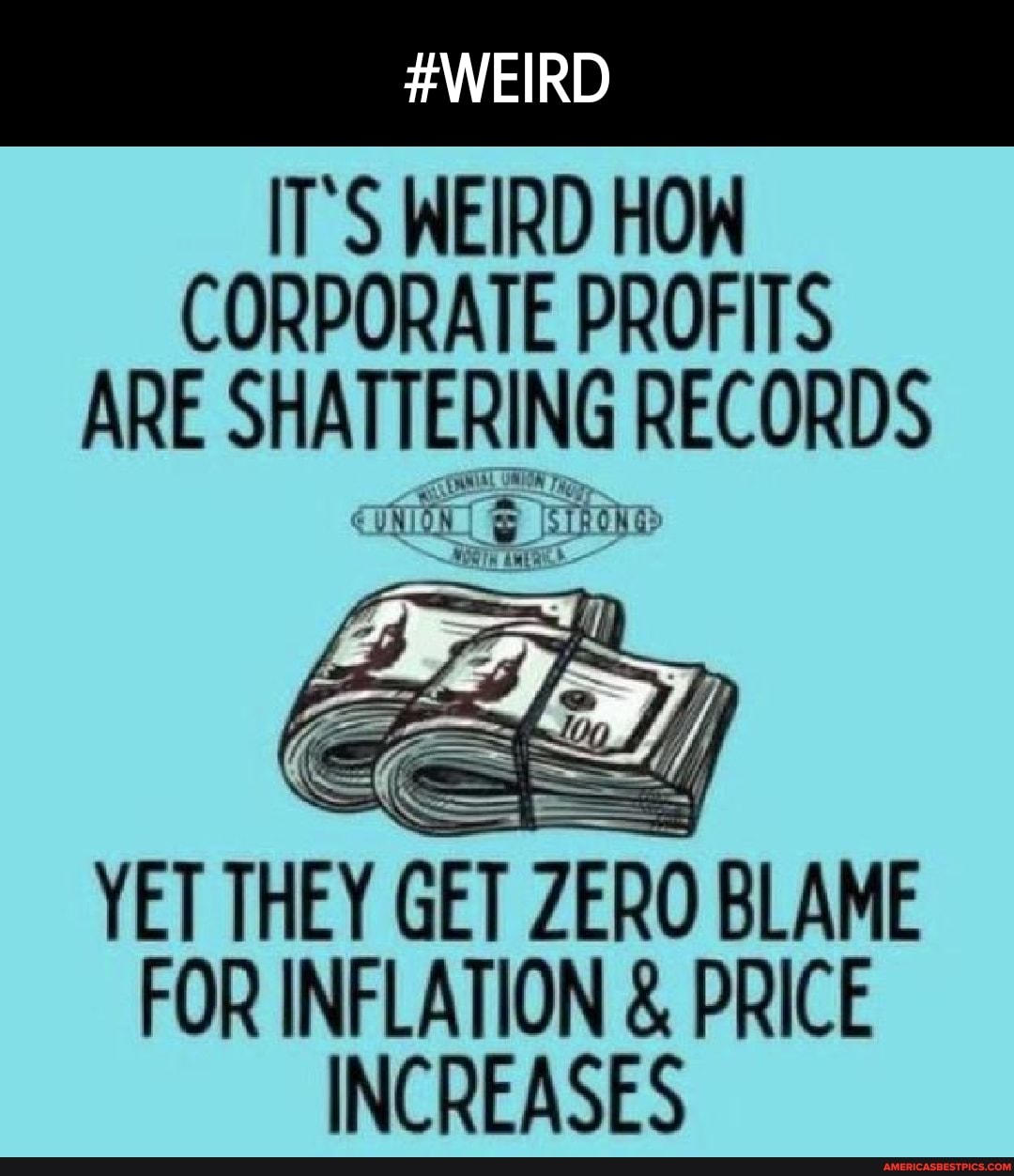#WEIRD IT'S WEIRD HOW CORPORATE PROFITS ARE SHATTERING RECORDS YET THEY ...