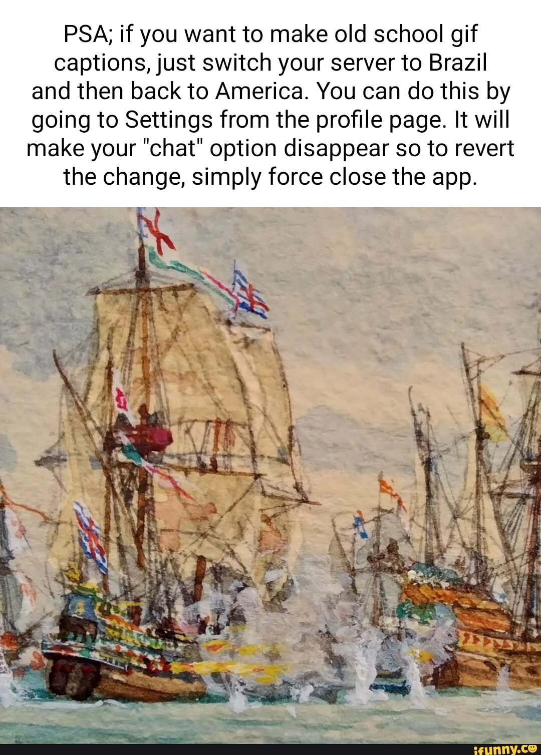 PSA; if you want to make old school gif captions, just switch your ...